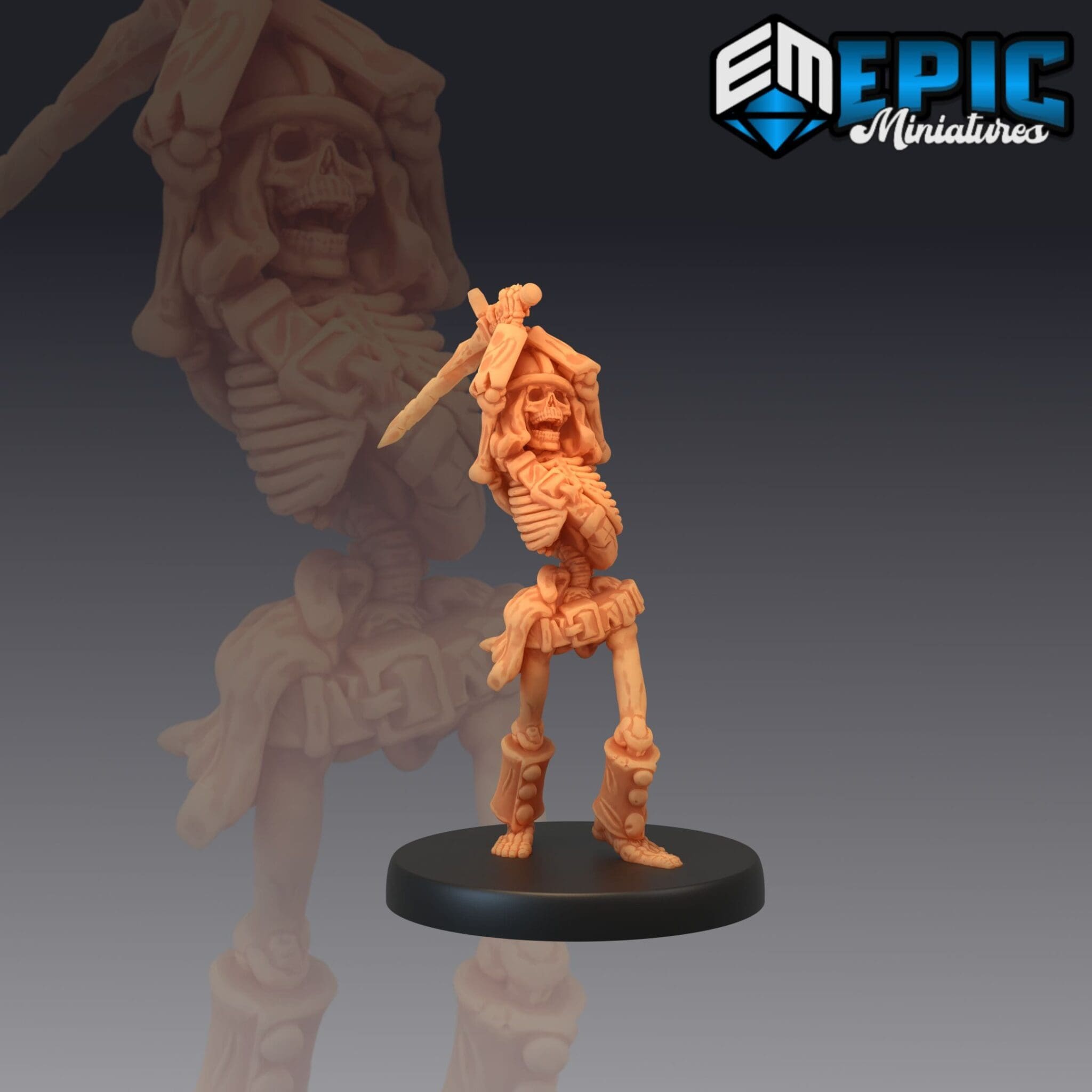 Esqueleto com Espada - Crypt of Dread - Epic Miniatures