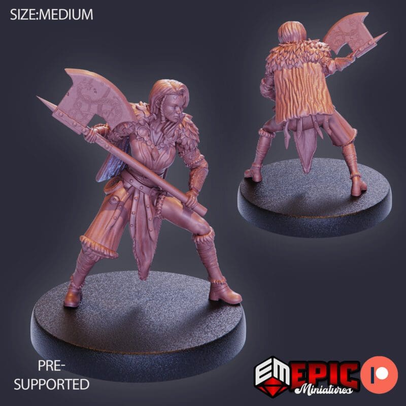 Barbara Lutando - Barbarian Winter - Epic Miniatures