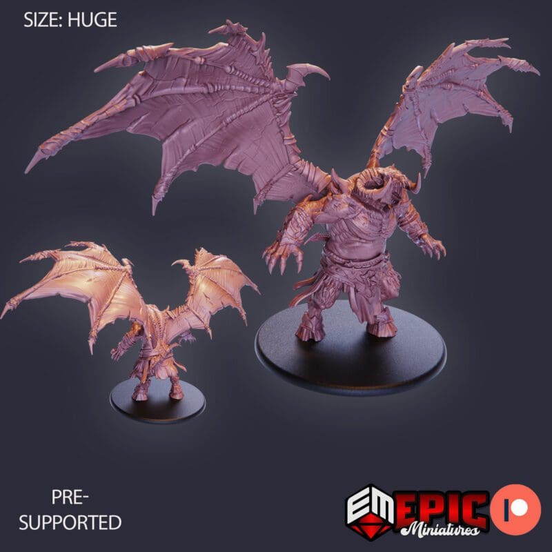 Lorde Demônio Orcus Rugindo - Epic Miniatures - Miniatura Para RPG ...