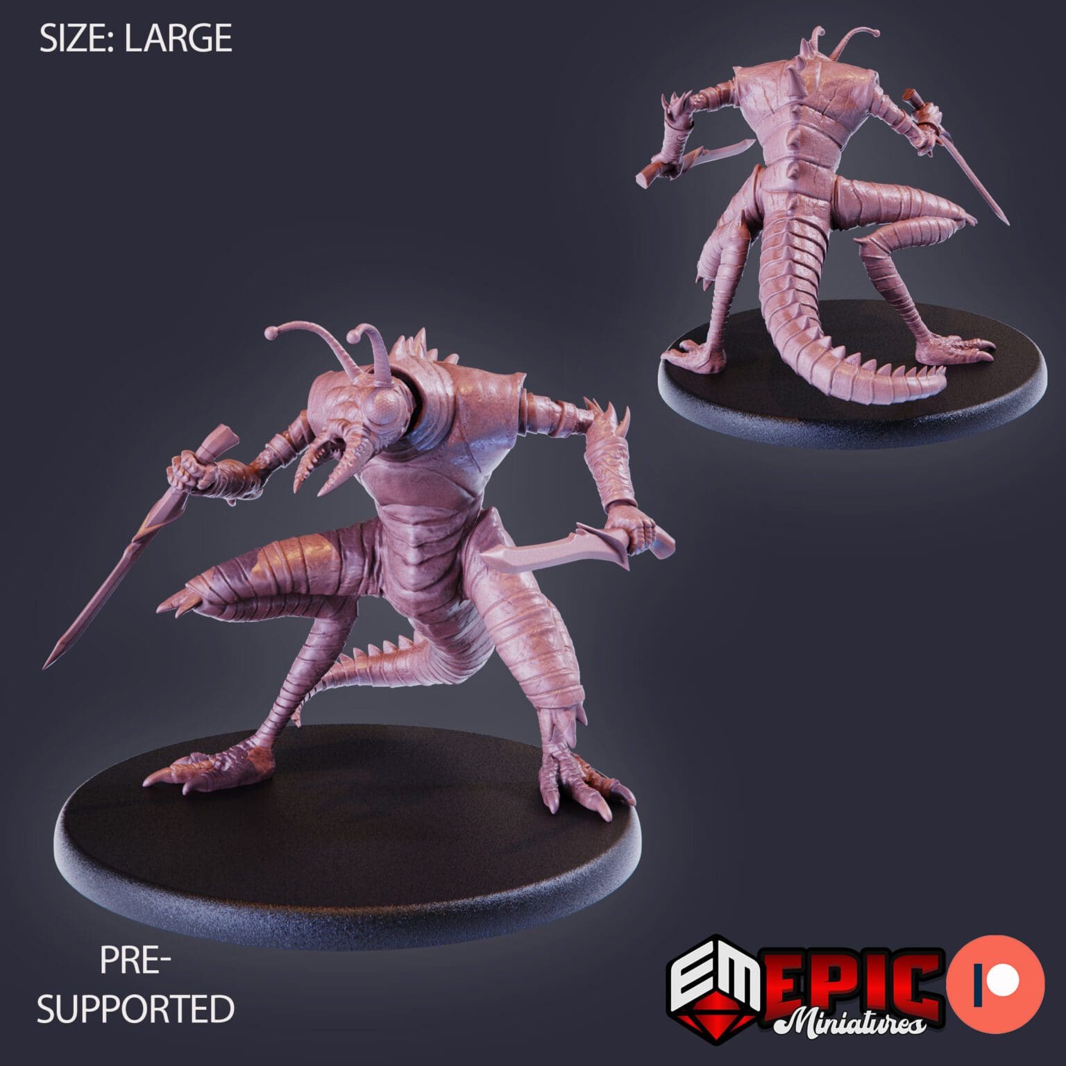 Diabo do Gelo com Adaga - Deadly Sins - Epic Miniatures | Arsenal Craft RPG