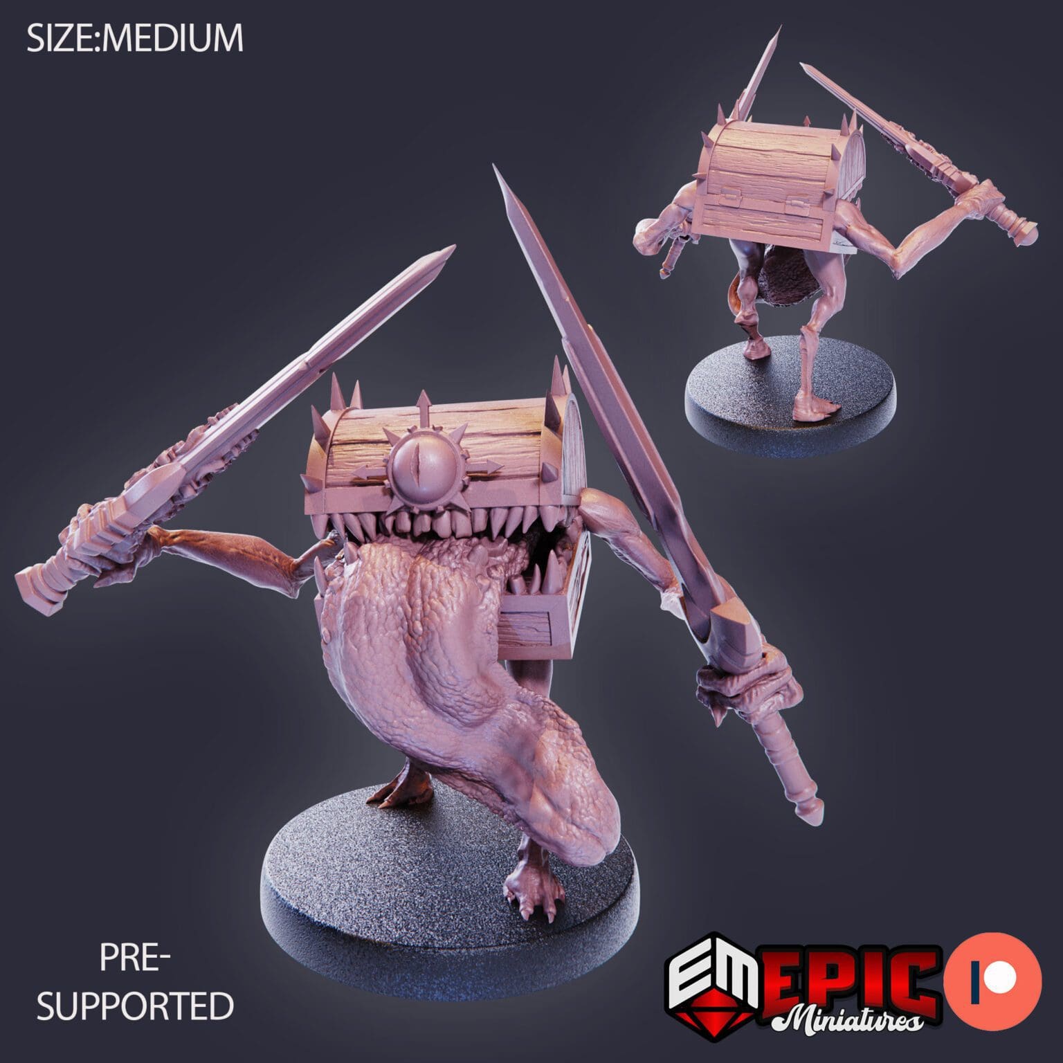 Baú Mimico com Espadas - Dwarven Mines - Epic Miniatures | Arsenal ...