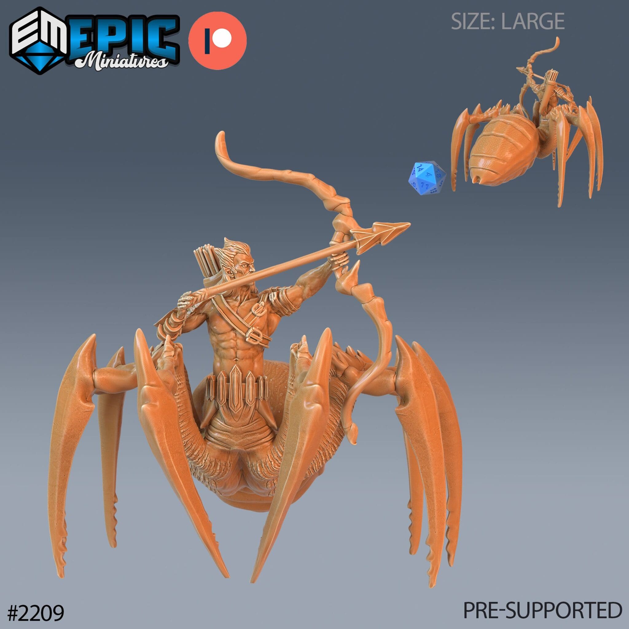 Draider Arqueiro - Secret Minds - Epic Miniatures | Arsenal Craft RPG