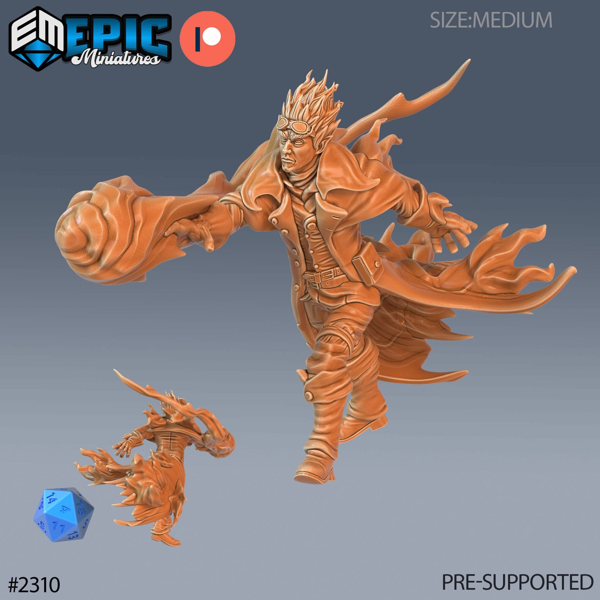 Aventureiro Genasi de Fogo Conjurando Bola de Fogo- Arcane Dungeon ...