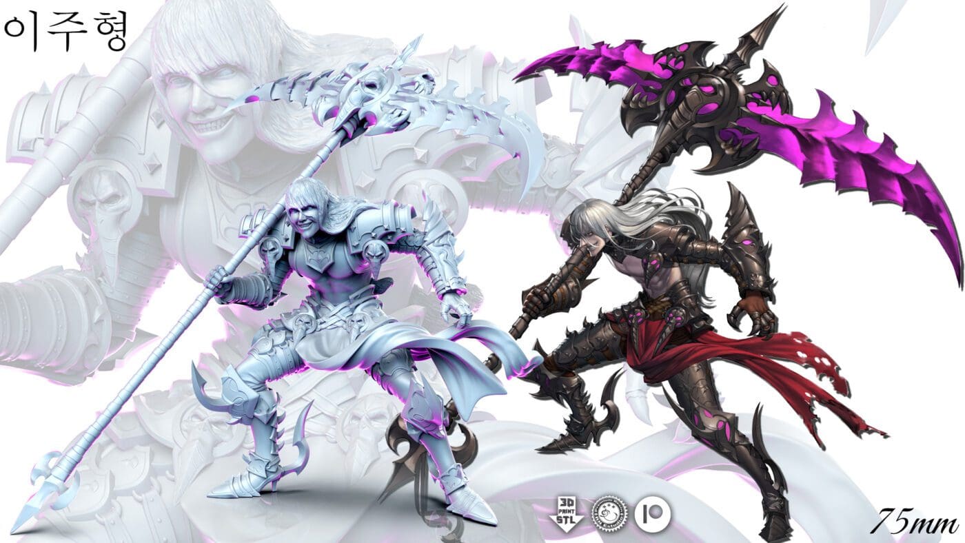 Cavaleiro Da Foice Sinistra - RN Estudio - Miniatura Para RPG/Pintura ...