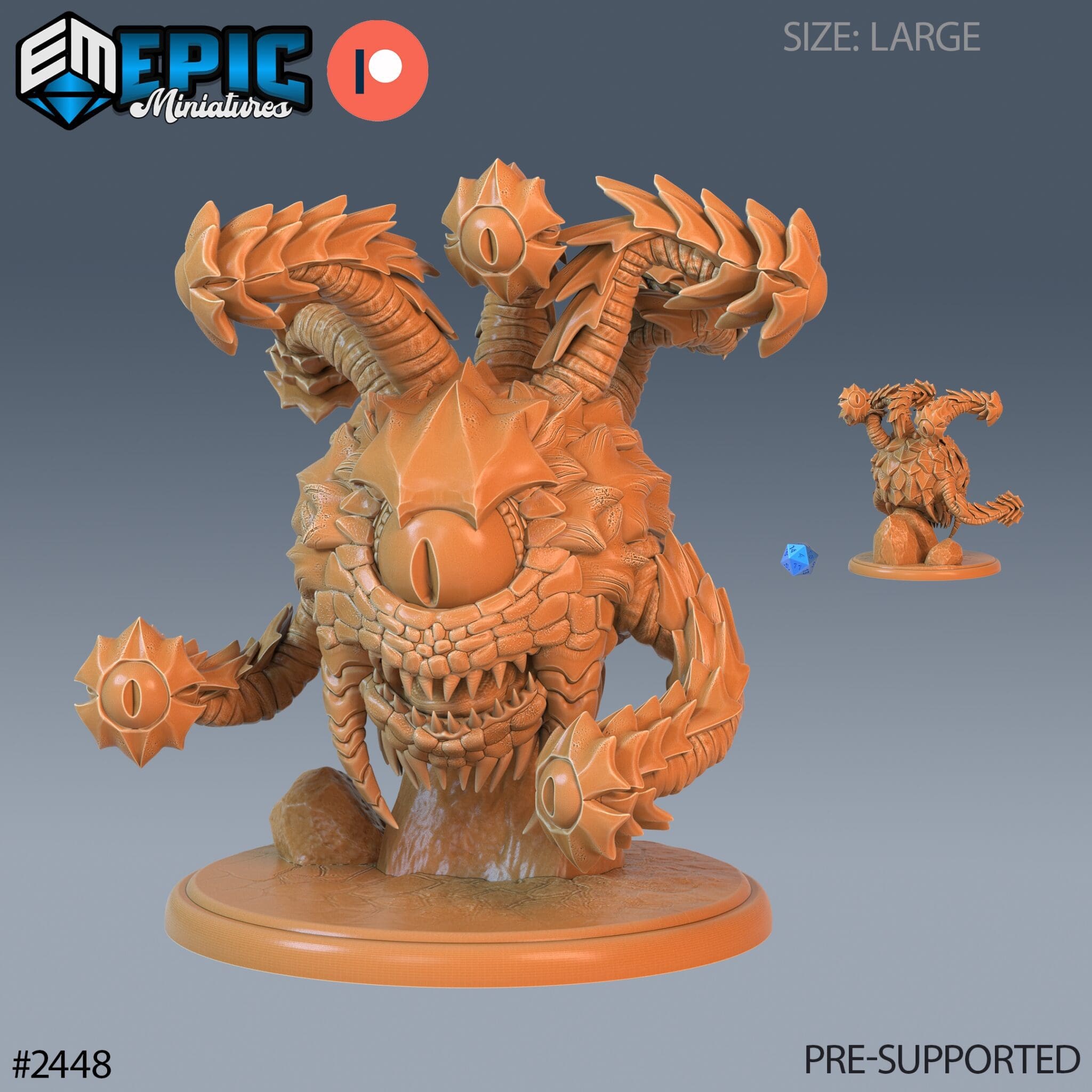 Beholder Da Neve Gelado - Epic Miniatures - Miniatura Para RPG/Pintura ...