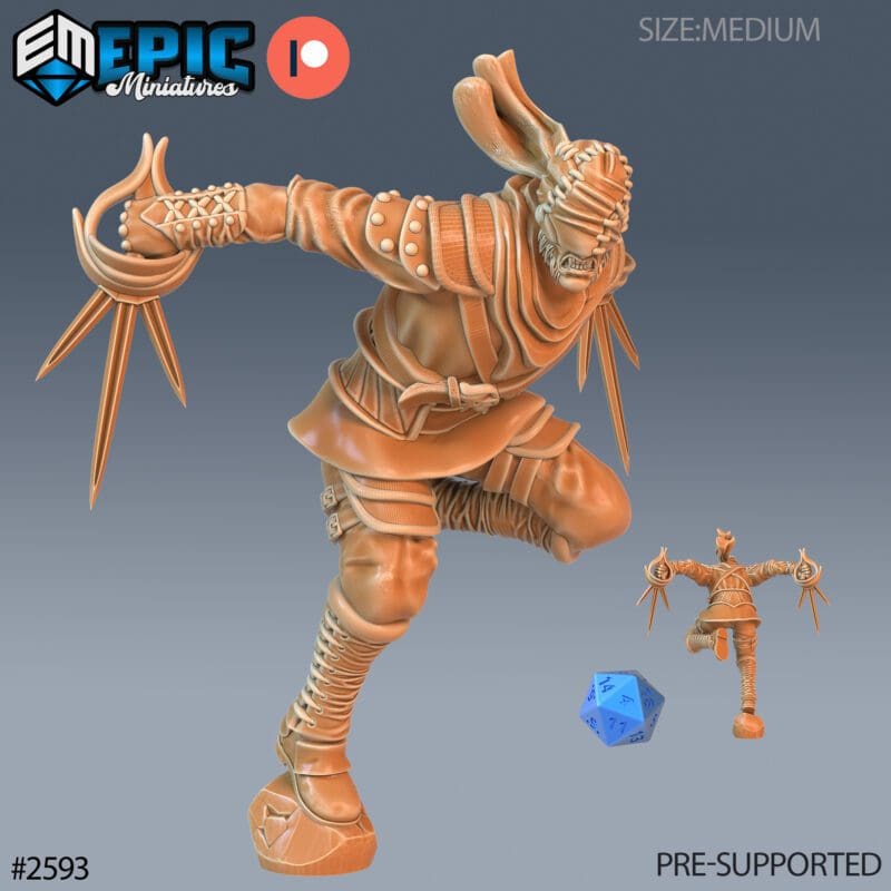 Vampiro Assassino Atacando - Vampires Curse - Epic Miniatures