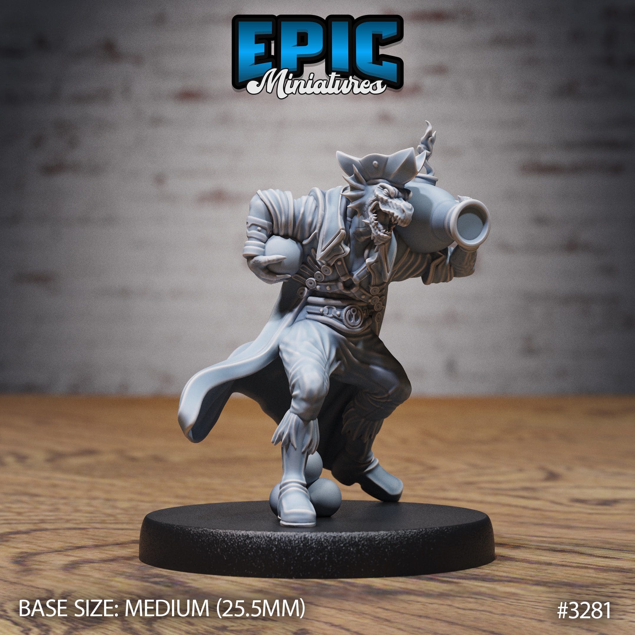 Pirata Draconato com Canhão - Pirate Scourge – Epic Miniatures ...