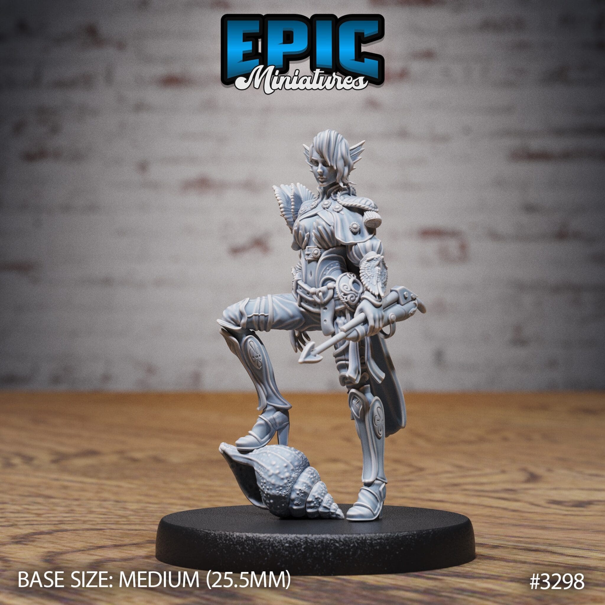 Guerreira Tritã Da Maré - Epic Miniatures - Miniatura Para RPG/Pintura ...