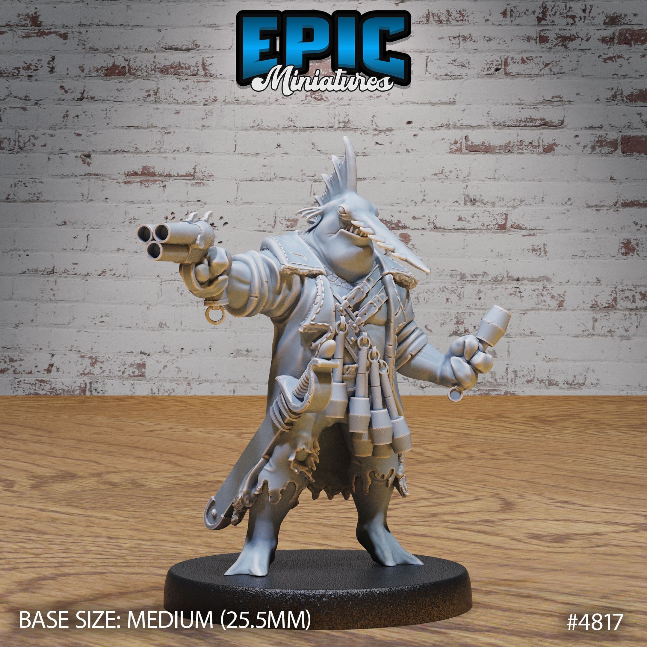 Sawhead Pirate - Mysterious Ocean - Epic Miniatures | Arsenal Craft RPG