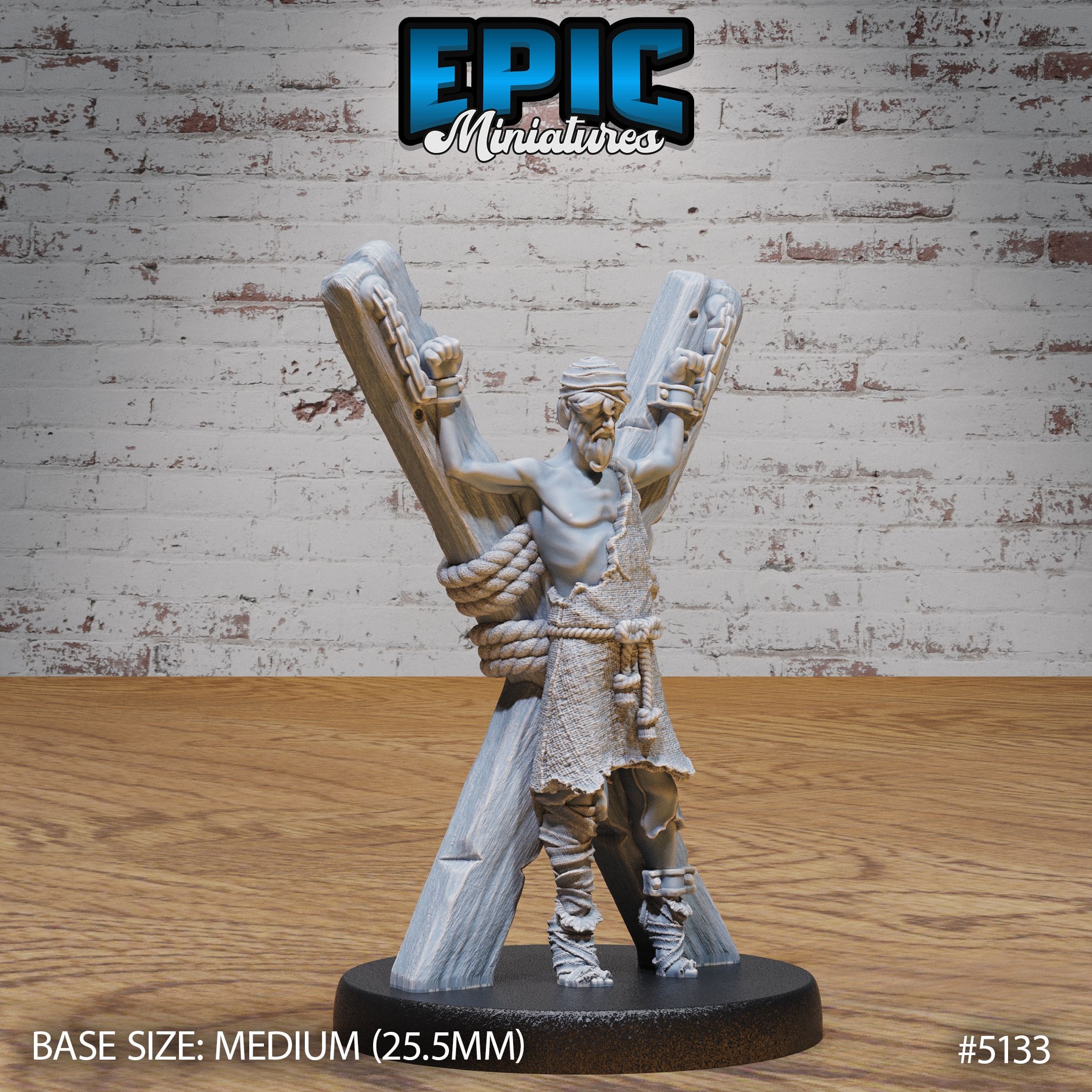 Old Prisoner Cross - Prison Break - Epic Miniatures | Arsenal Craft RPG
